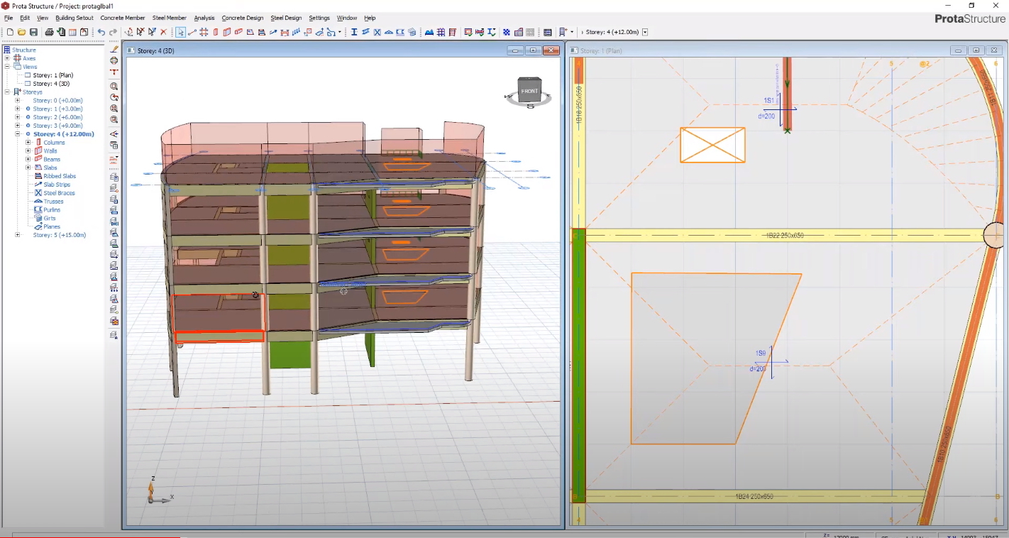 PROTA STRUCTURE | PROGRAM BIM DO ANALIZ KONSTRUKCJI | BUDOWA ZNIŻEK